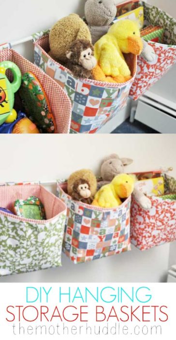 15 DIY Υφασμάτινα Καλάθια Αποθήκευσης