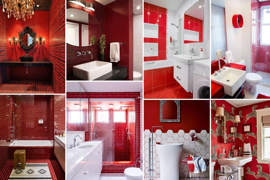25 Ιδιαίτερες Ιδέες για Κόκκινο Μπάνιο για να ζήσετε με στυλ!