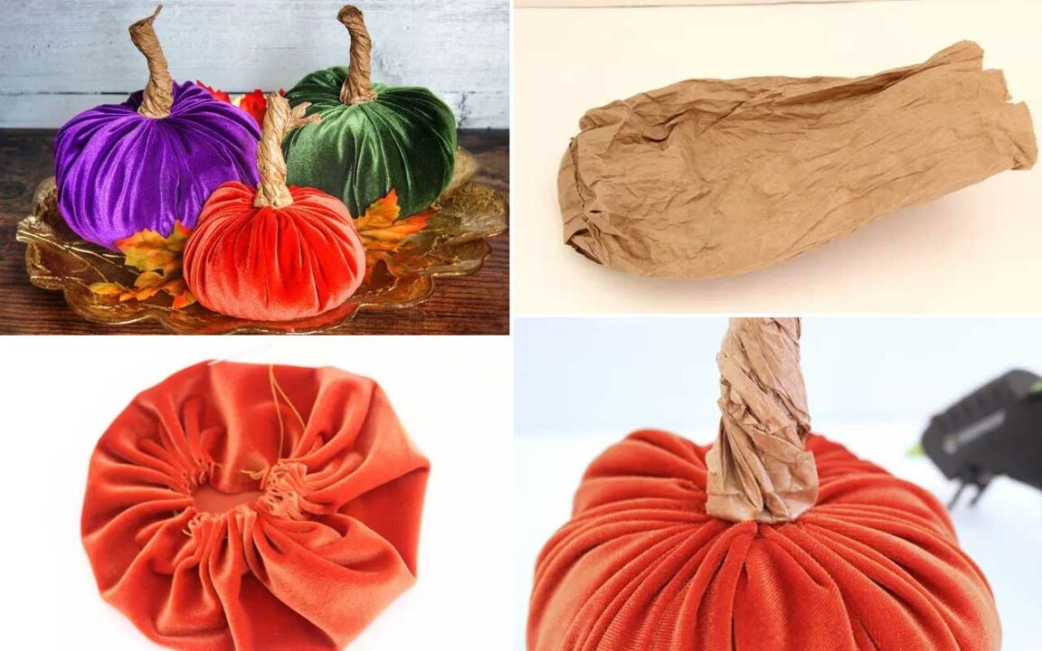 DIY Διακοσμητικές Βελούδινες Κολοκύθες