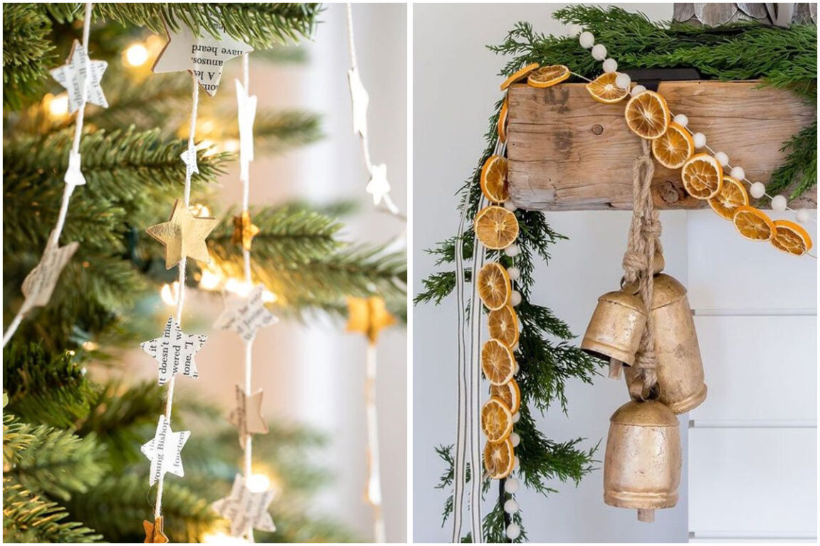 19 DIY Χριστουγεννιάτικες Διακοσμητικές Γιρλάντες