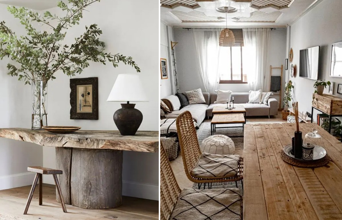 33 Ιδέες Διακόσμησης Σπιτιού με Ακατέργαστο Ξύλο