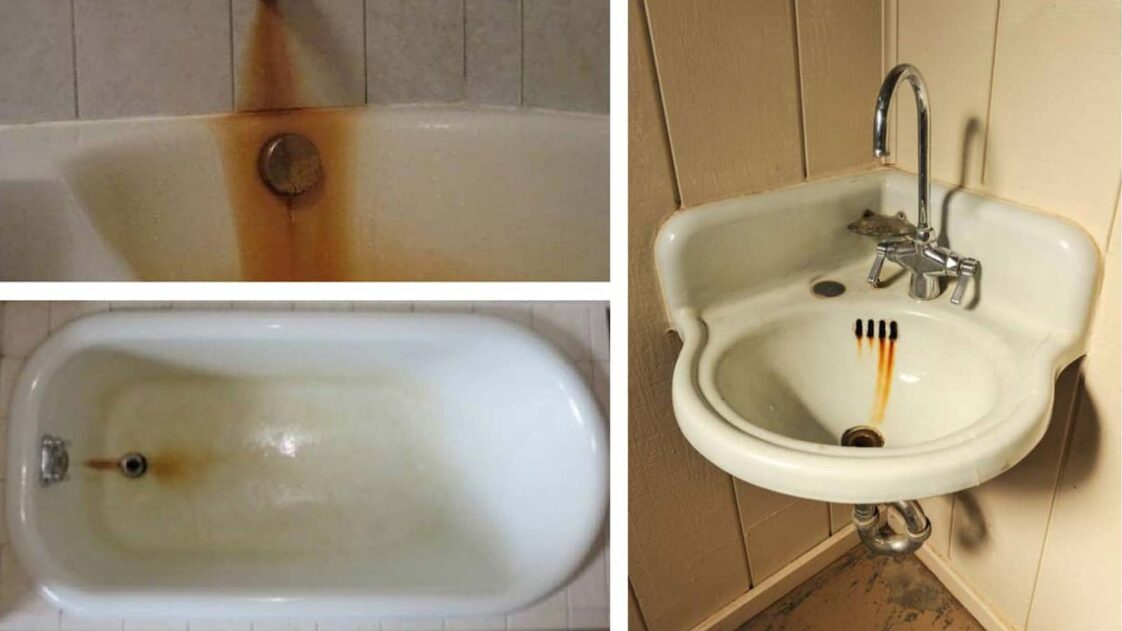Σκουριά σε νπτήρες και μπανιέρες: Καθαρίστε τα και απαλλαγείτε μια και έξω